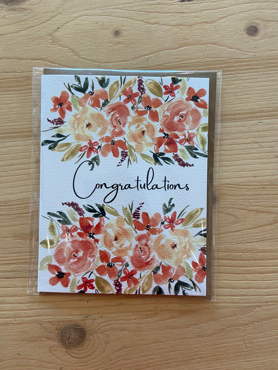Congratulations Bouquet Card - Amy Rae Maker – The Community General Store